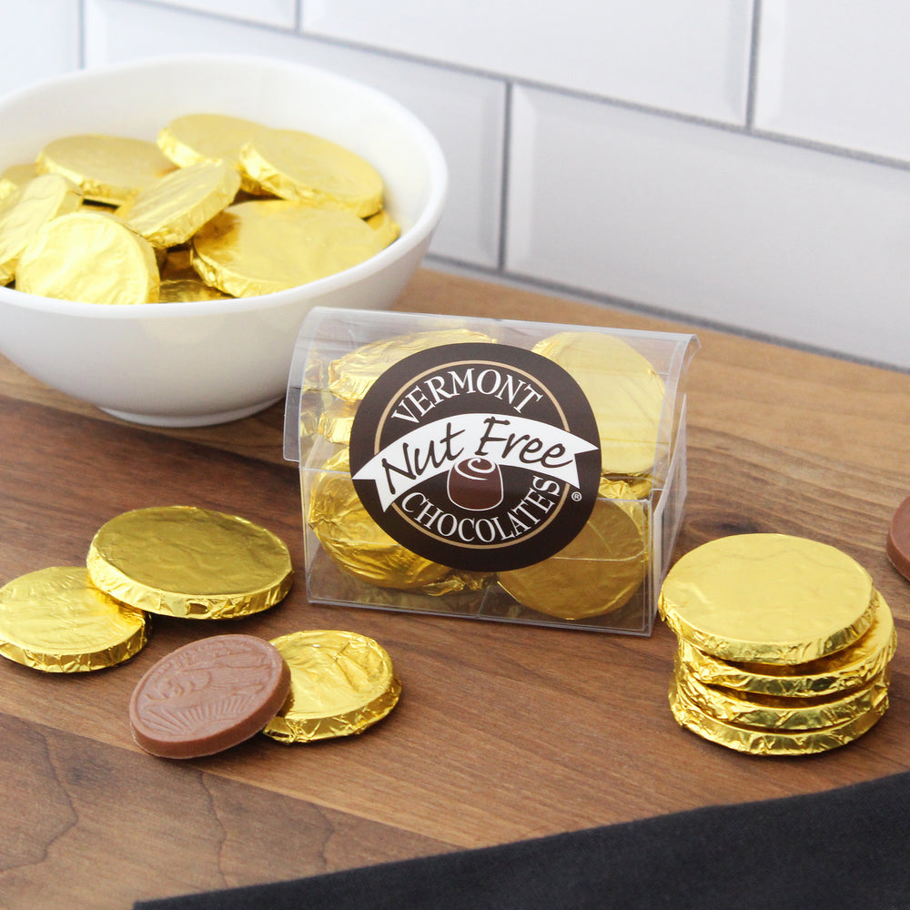 Chocolate Coins – Vermont Nut Free Chocolates