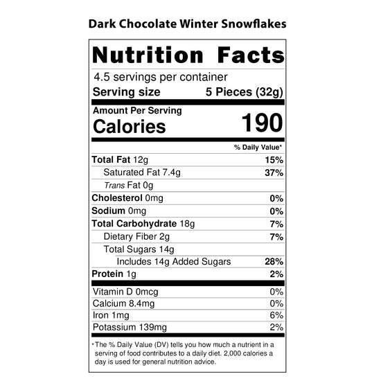 Winter Snowflakes – Vermont Nut Free Chocolates