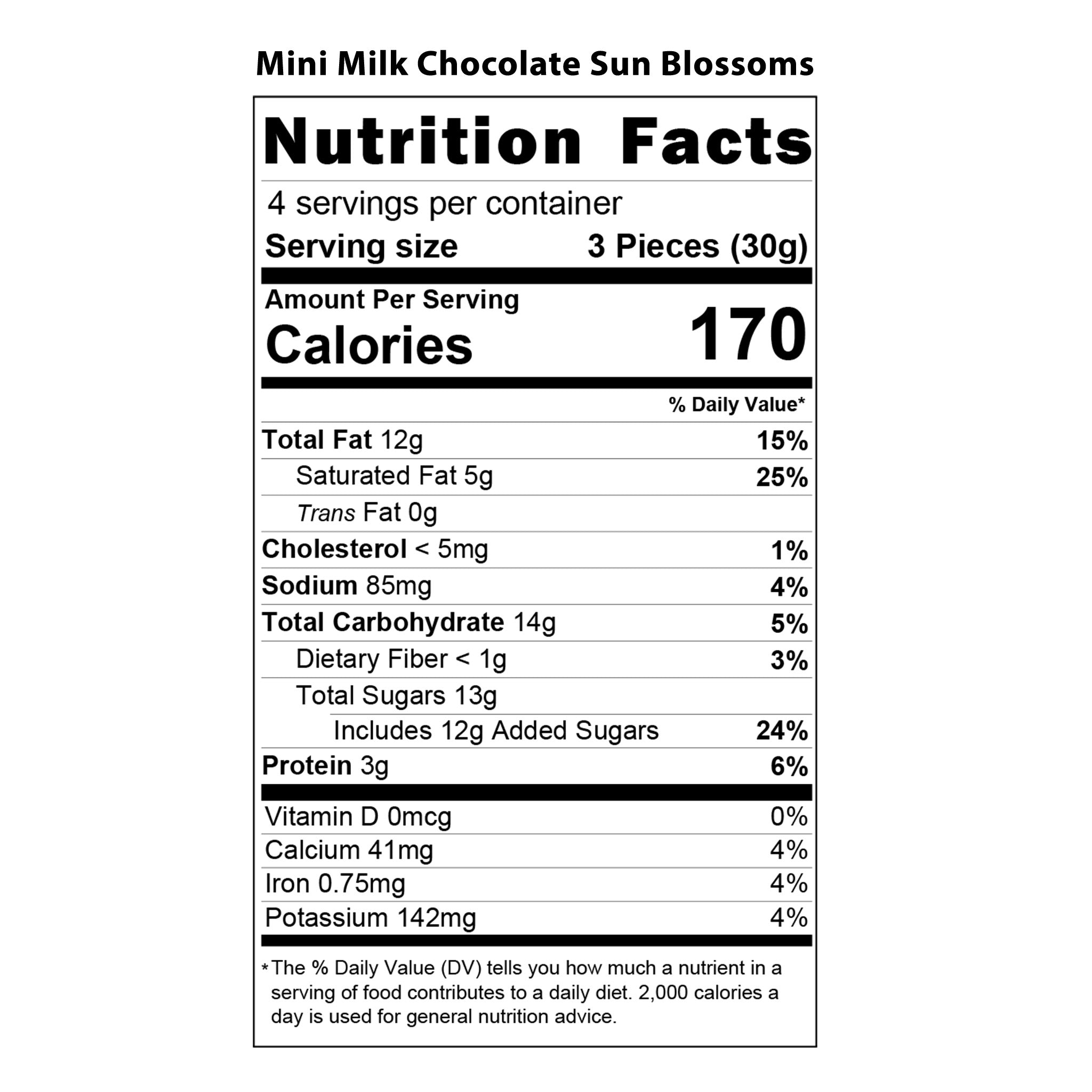 Mini Sun Blossoms® – Vermont Nut Free Chocolates